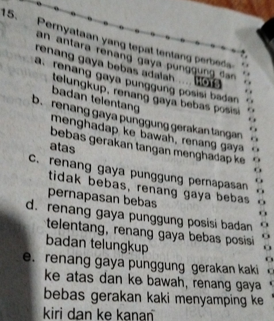 15. Pernyataan yang tepat tentang perbedaan | StudyX