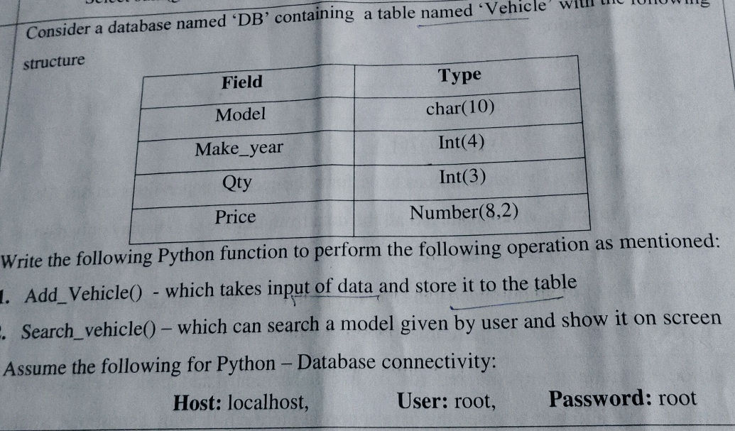 Consider a database named 'DB' containing a | StudyX