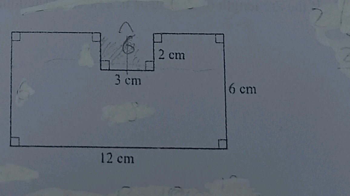 The image shows a composite shape made up of | StudyX