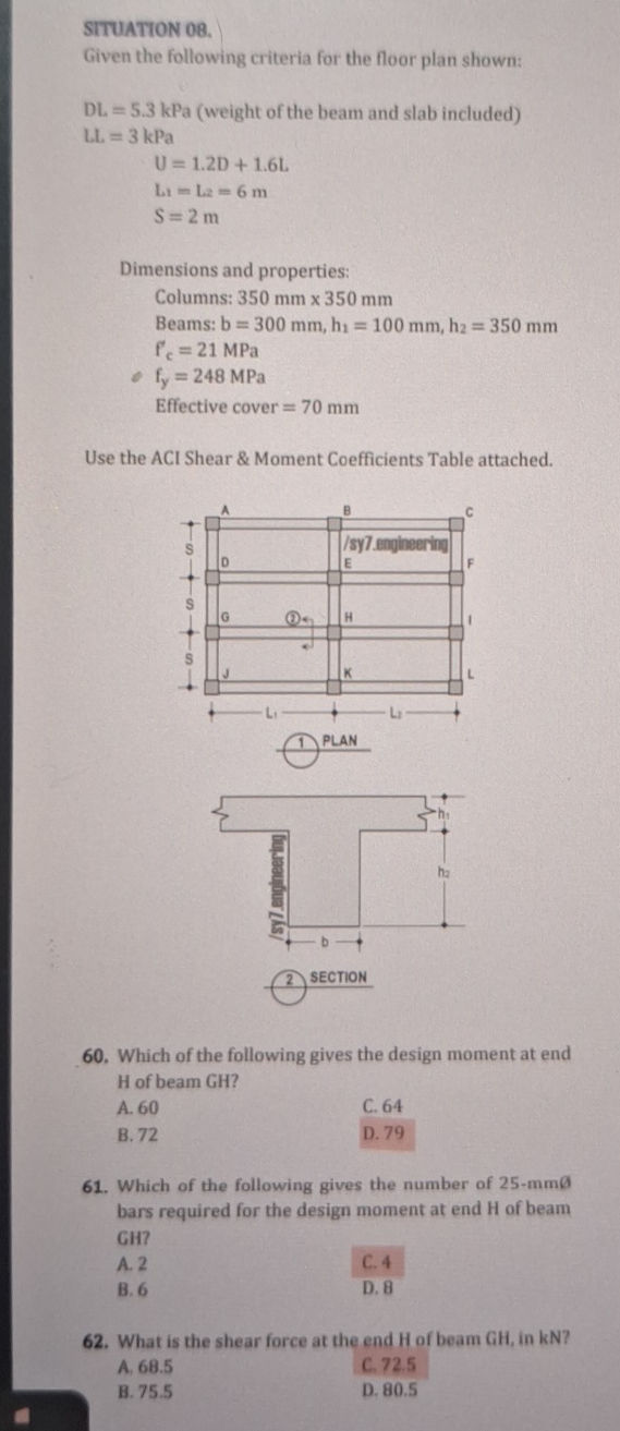 Given the following criteria for the floor | StudyX