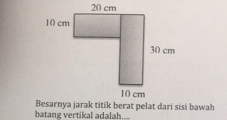 The image shows an L-shaped plate with the | StudyX