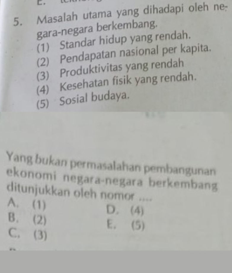 5. Masalah utama yang dihadapi oleh | StudyX