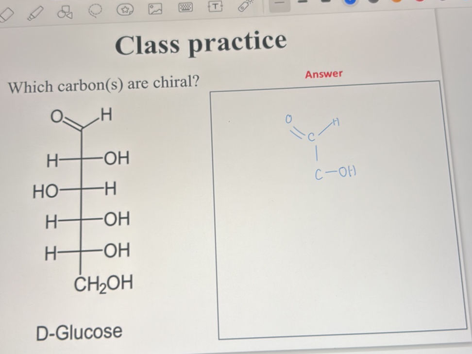 Which carbon(s) are chiral? ``` O || | StudyX