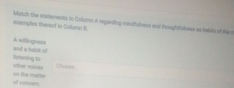 Match the statements in Column A regarding | StudyX