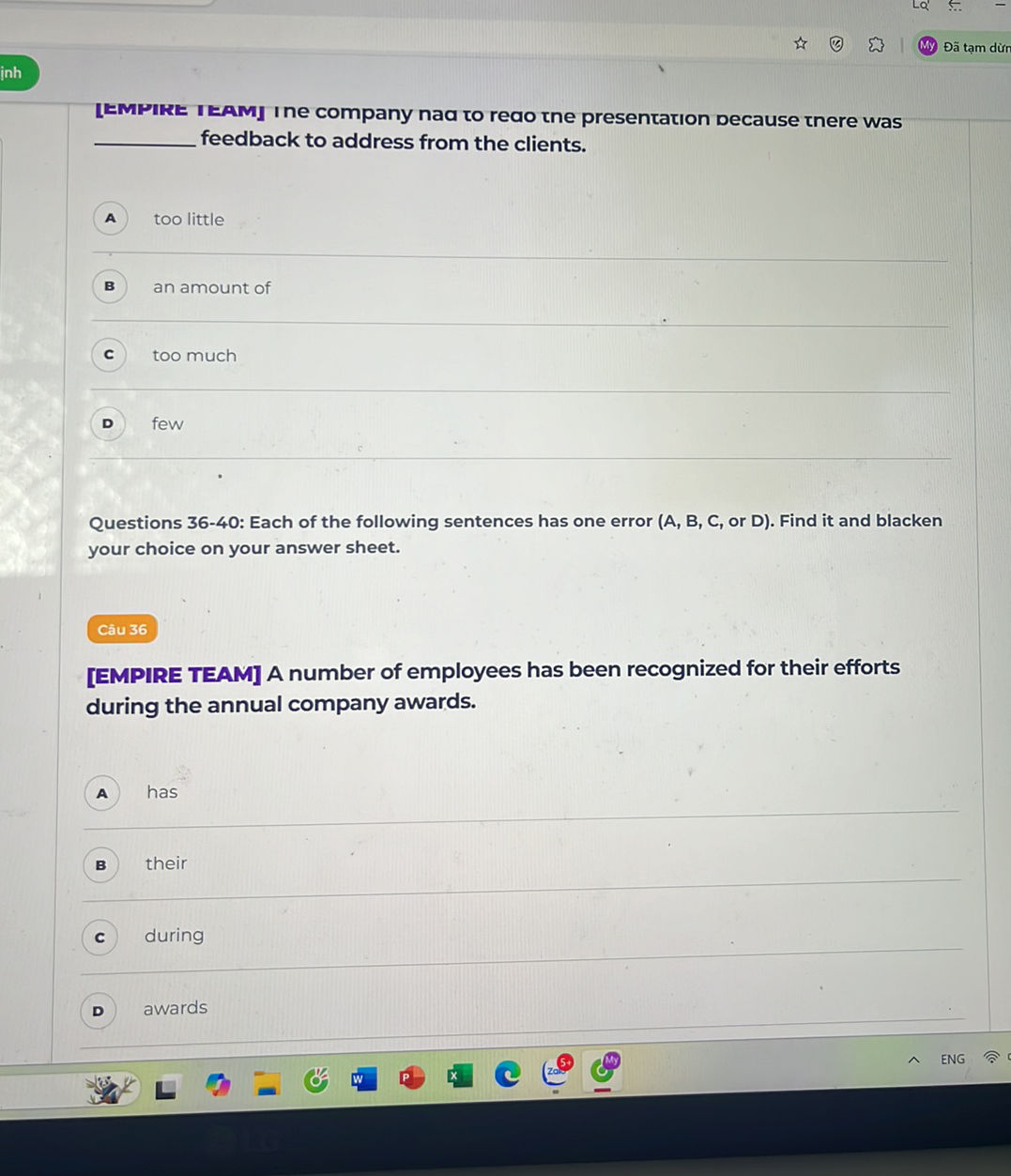 [EMPIRE TEAM] ine company naα το reao the | StudyX