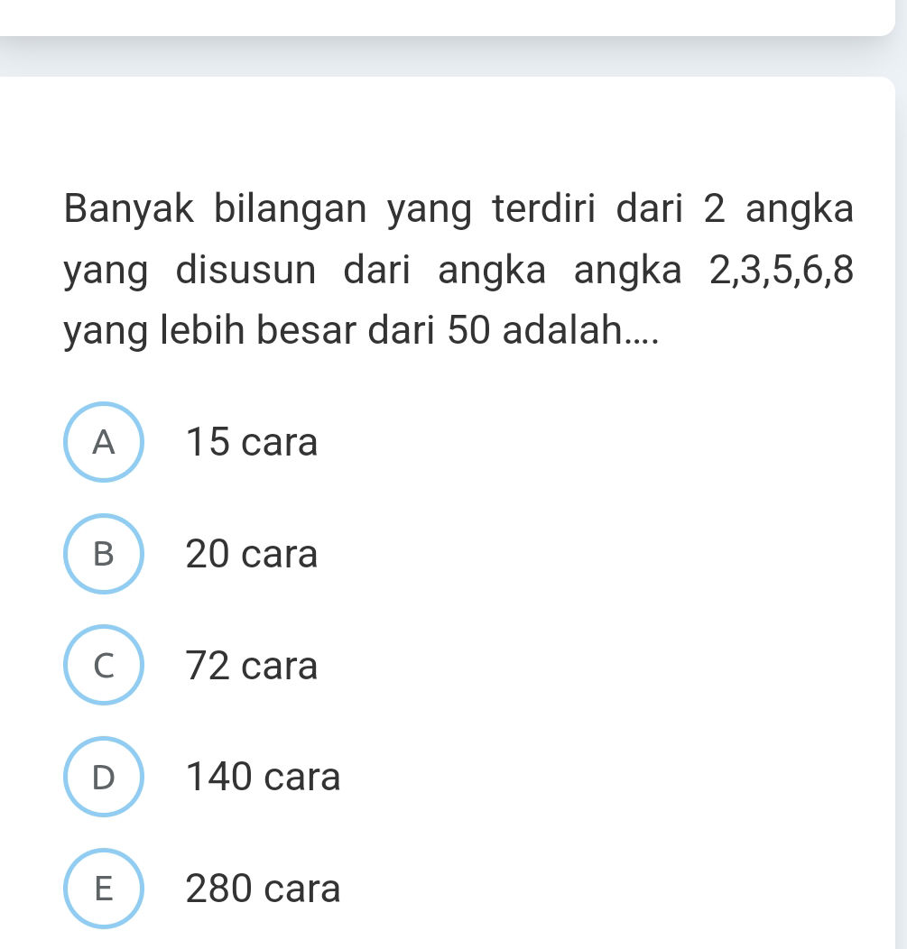Banyak bilangan yang terdiri dari 2 angka | StudyX