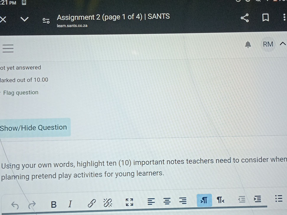 Using your own words, highlight ten (10) | StudyX