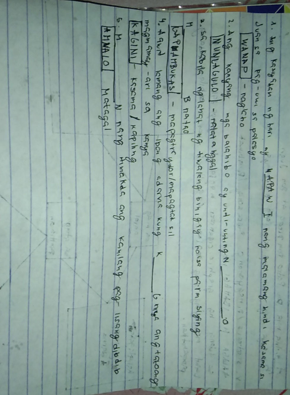 1. Ang kasiyahan ng Juan sa MAPA W I nang | StudyX