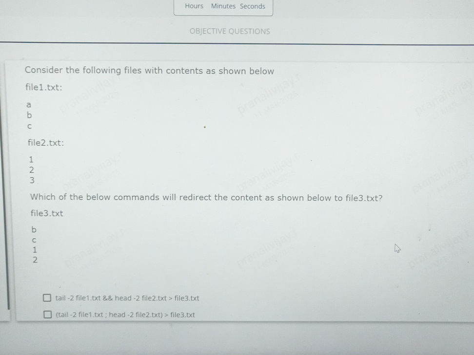 Consider the following files with contents | StudyX