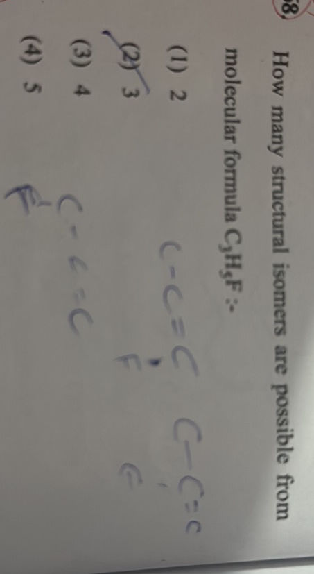 How many structural isomers are possible | StudyX
