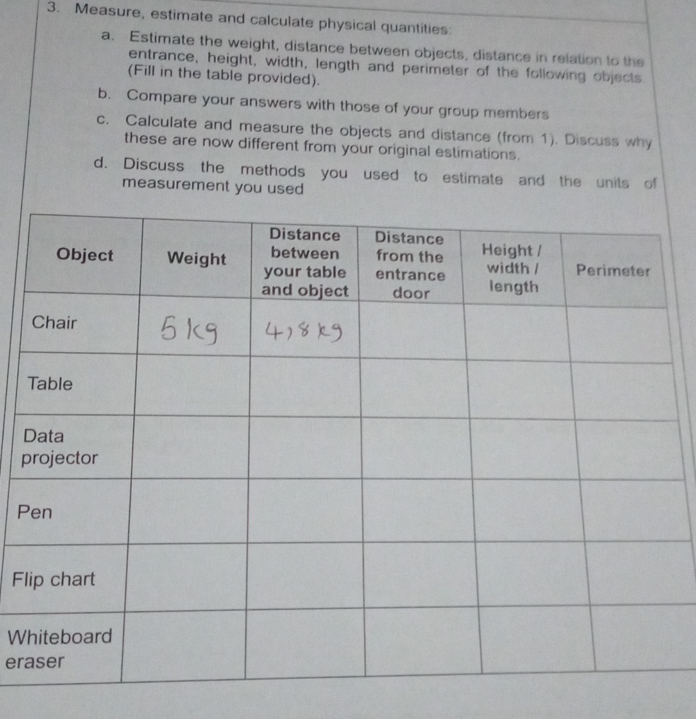 3. Measure, estimate and calculate physical | StudyX