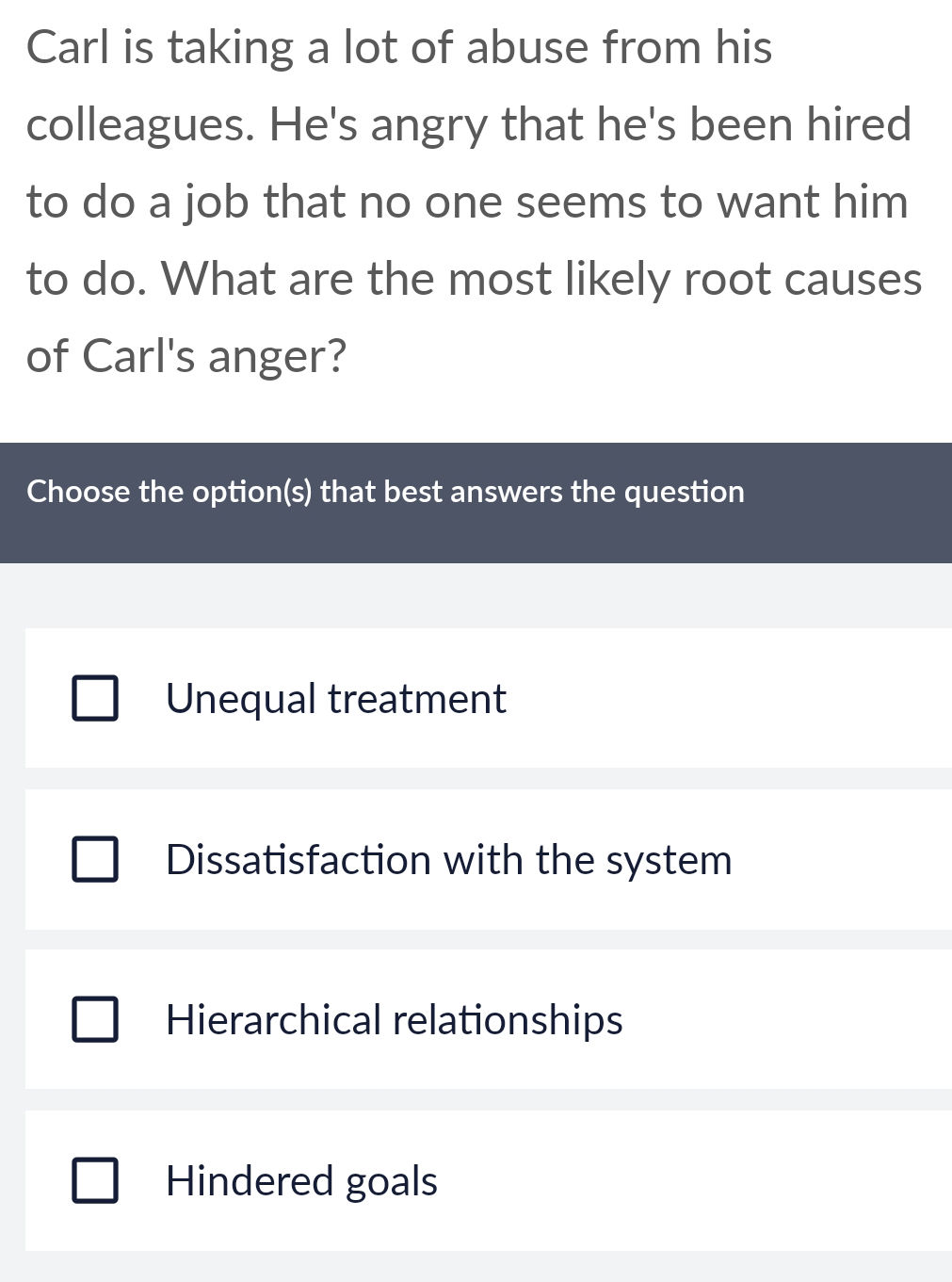 Carl is taking a lot of abuse from his | StudyX