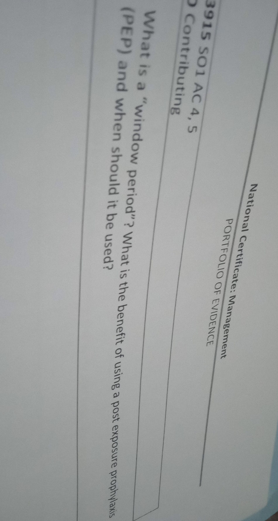 What is a "window period"? What is the | StudyX