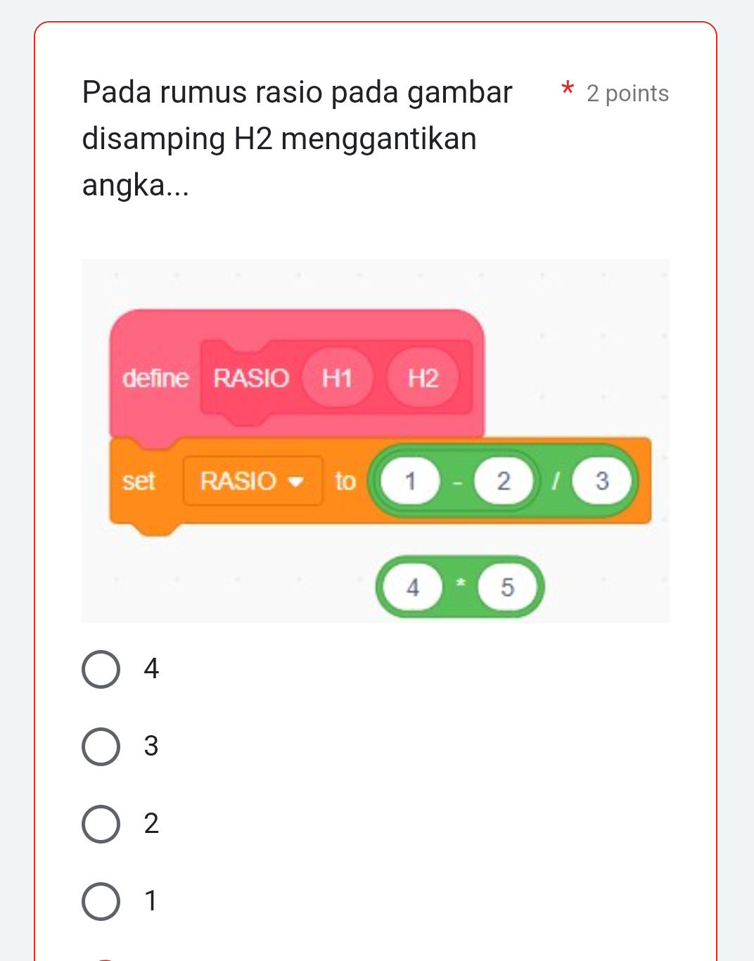 Pada rumus rasio pada gambar disamping H2 | StudyX