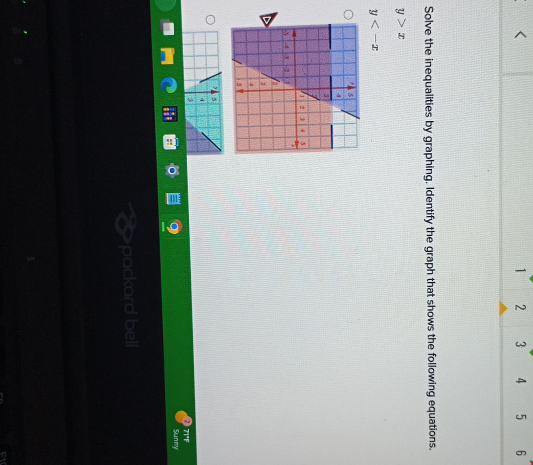 Solve the inequalities by graphing. Identify | StudyX