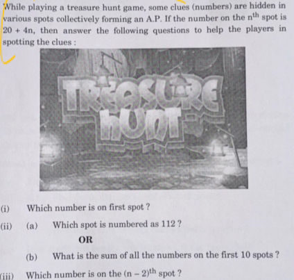 While playing a treasure hunt game, some | StudyX
