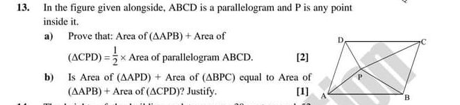 13. In the figure given alongside, ABCD is a | StudyX