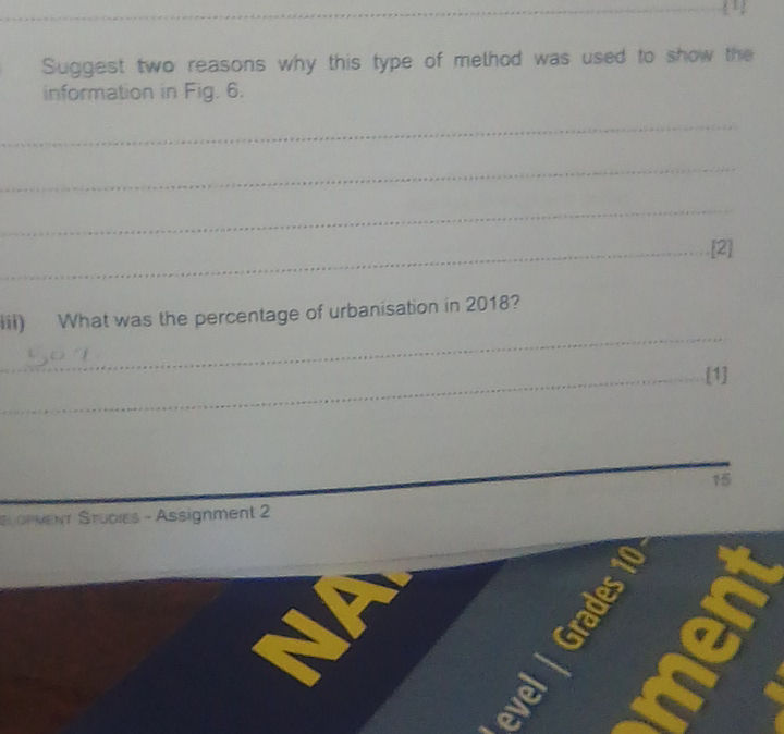 Suggest two reasons why this type of method | StudyX