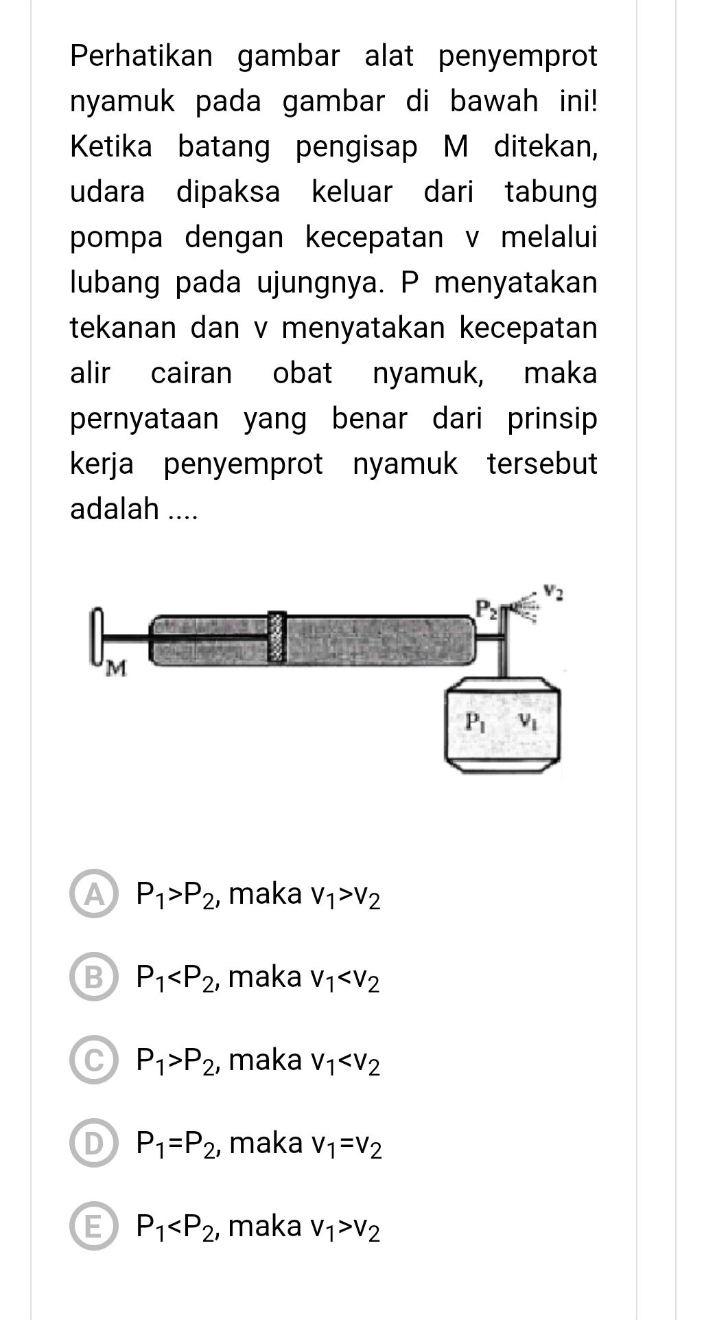 Perhatikan gambar alat penyemprot nyamuk | StudyX