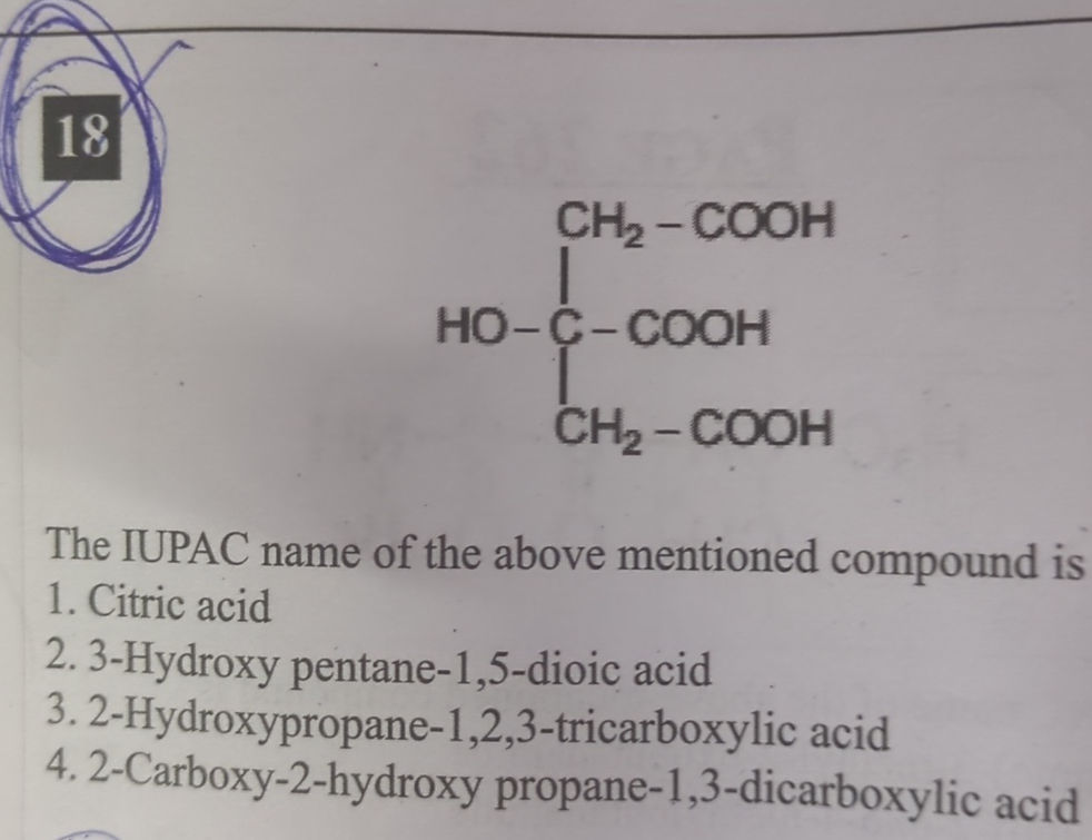 The IUPAC name of the above mentioned | StudyX