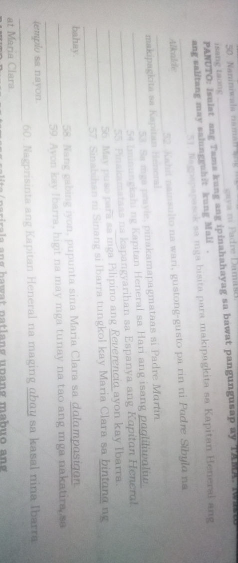 50. Naniniwala naman isang taong gaya ni | StudyX