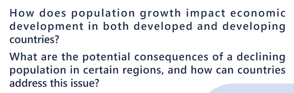 How does population growth impact economic | StudyX