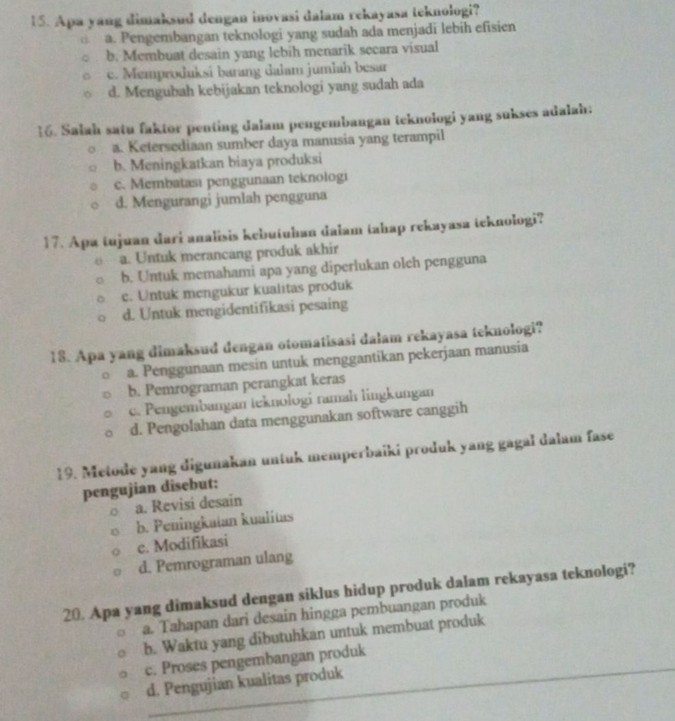 15. Apa yang dimaksud dengan inovasi dalam | StudyX