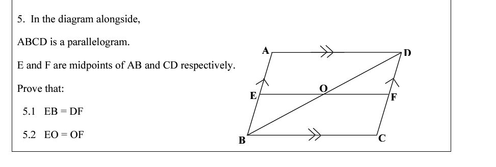 5. In the diagram alongside, ABCD is a | StudyX