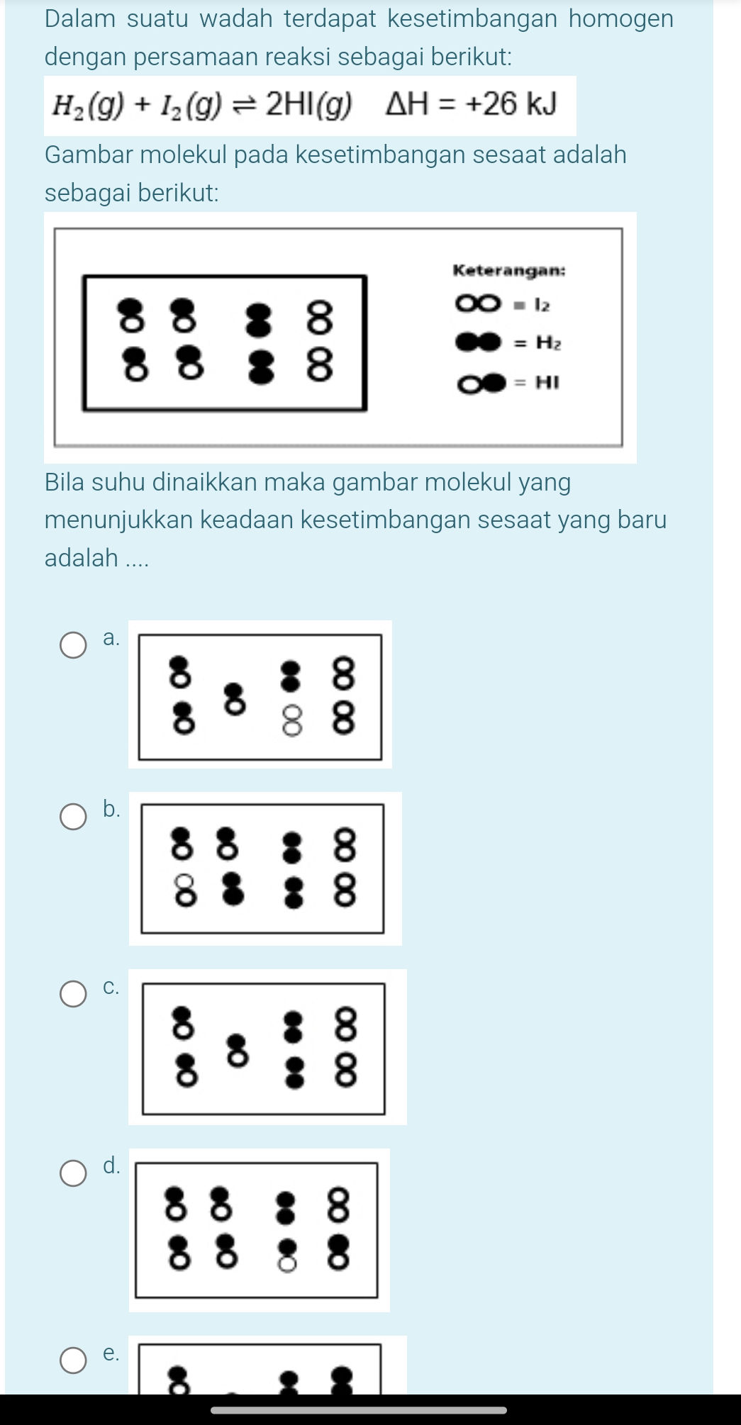 Dalam suatu wadah terdapat kesetimbangan | StudyX