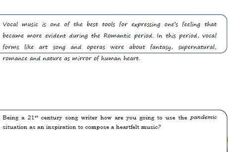 Vocal music is one of the best tools for | StudyX