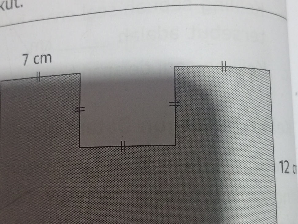 The image shows a shape with some dimensions | StudyX