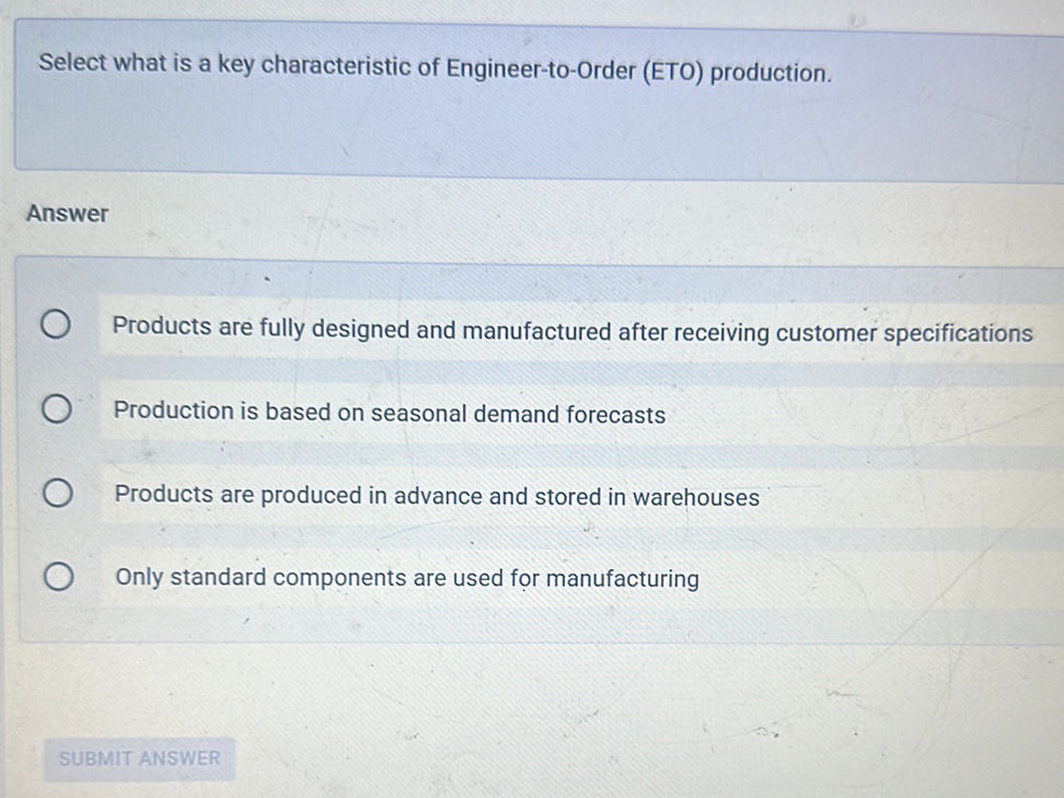 Select what is a key characteristic of | StudyX