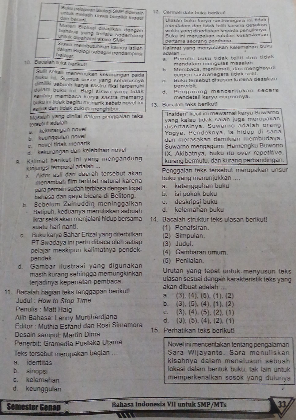 10. Bacalah teks berikut! Sulit sekali | StudyX