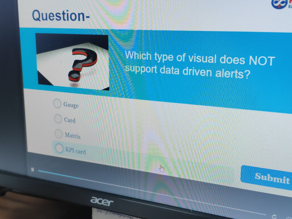 Which type of visual does NOT support data | StudyX