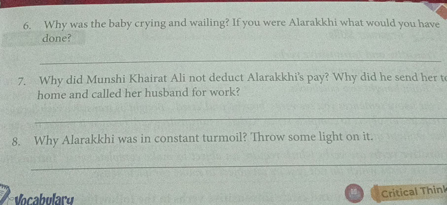 6. Why was the baby crying and wailing? If | StudyX