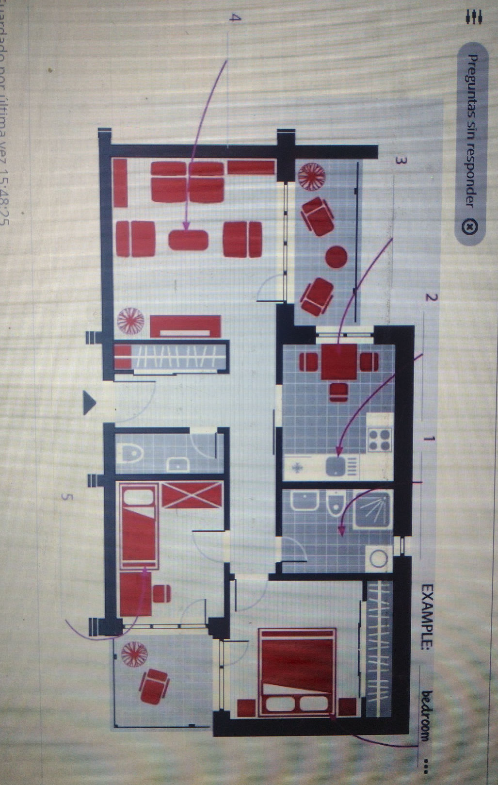 The image shows a floor plan of an | StudyX