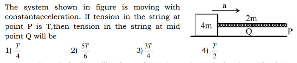 The system shown in figure is moving with | StudyX