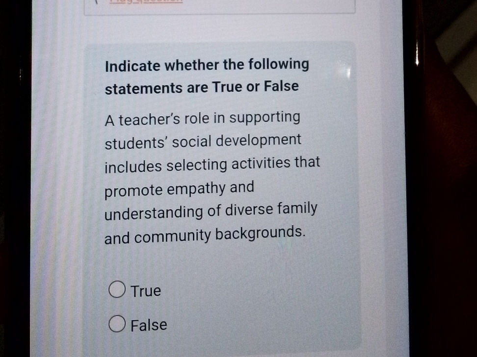 Indicate whether the following statements | StudyX