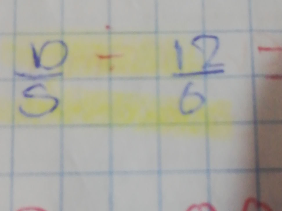 Dividing Fractions: 10/5 divided by 12/6 | StudyX