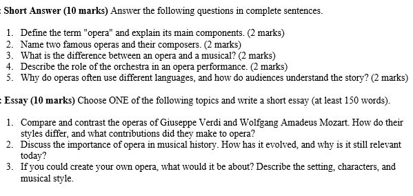 Short Answer (10 marks) Answer the following | StudyX