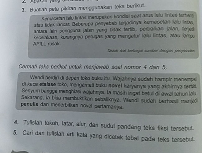 3. Buatlah peta pikiran menggunakan teks | StudyX
