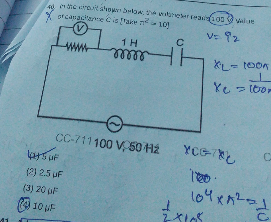 40. In the circuit shown below, the | StudyX