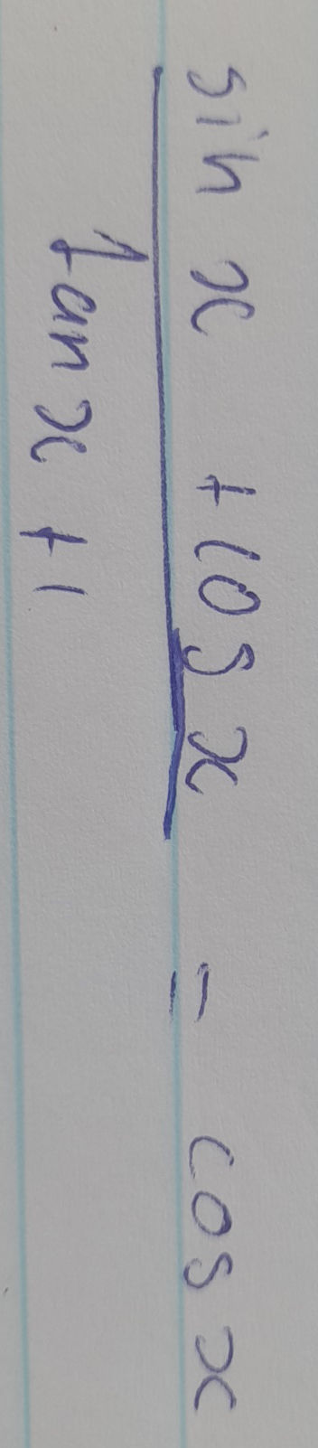 Trigonometric Equation: Solve (tan x + 1) / | StudyX