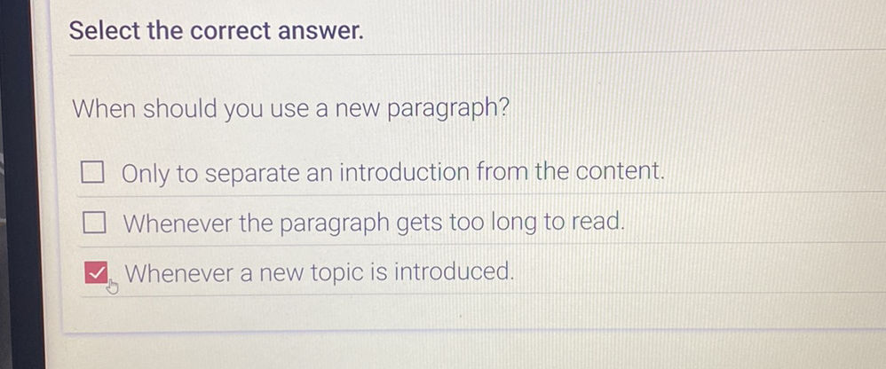 Select the correct answer. When should you | StudyX