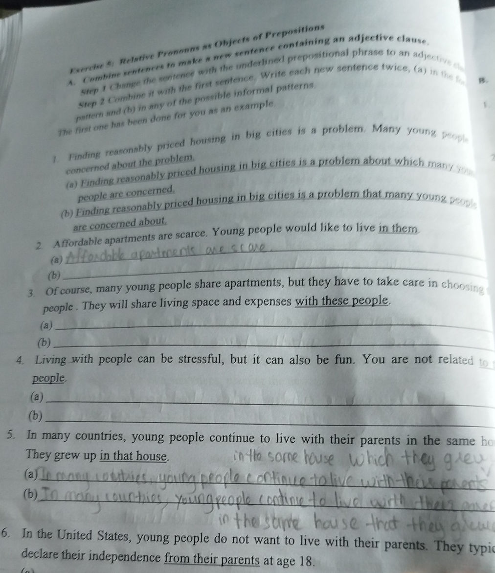 Exercise 5: Relative Pronouns as Objects of | StudyX