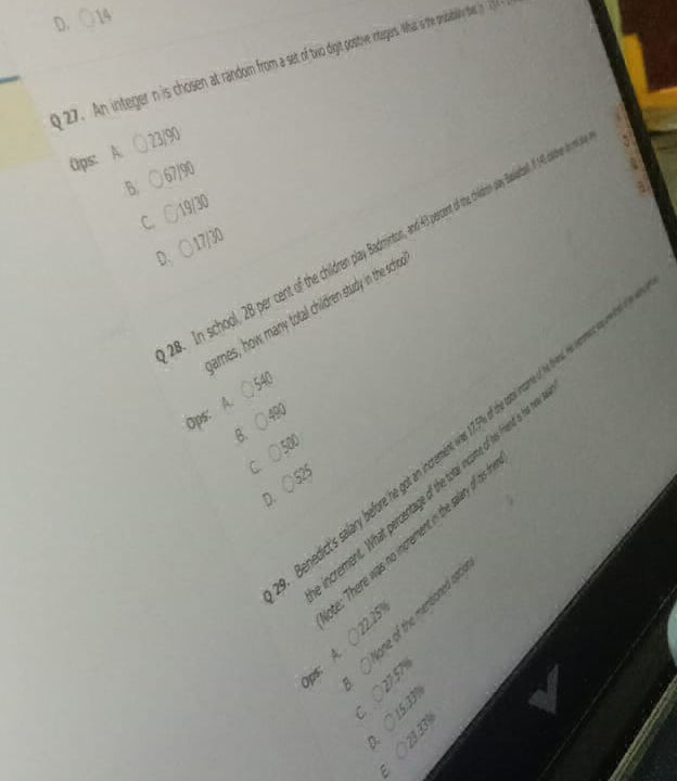 Q27. An integer n is chosen at random from a | StudyX