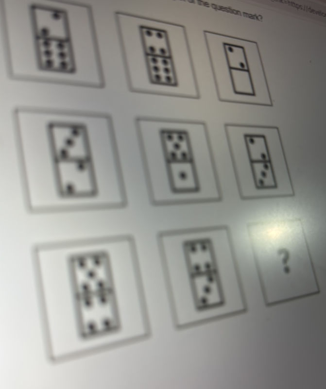 Identify the domino that should replace the | StudyX