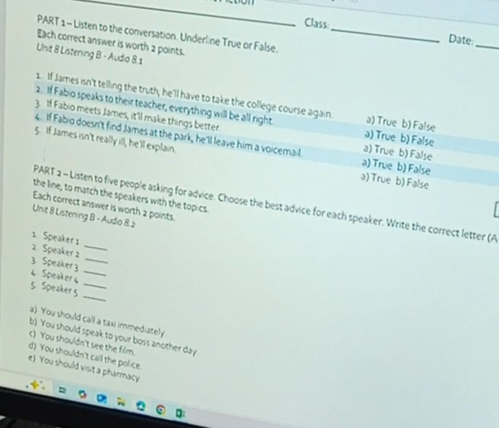 PART 1- Listen to the conversation. | StudyX