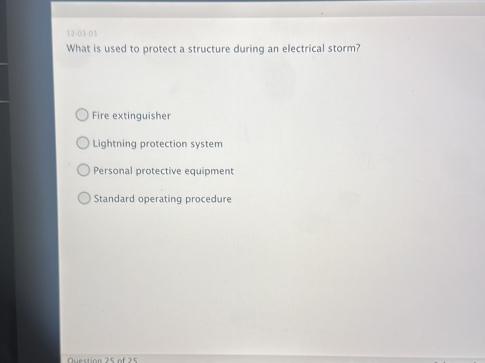 What is used to protect a structure during