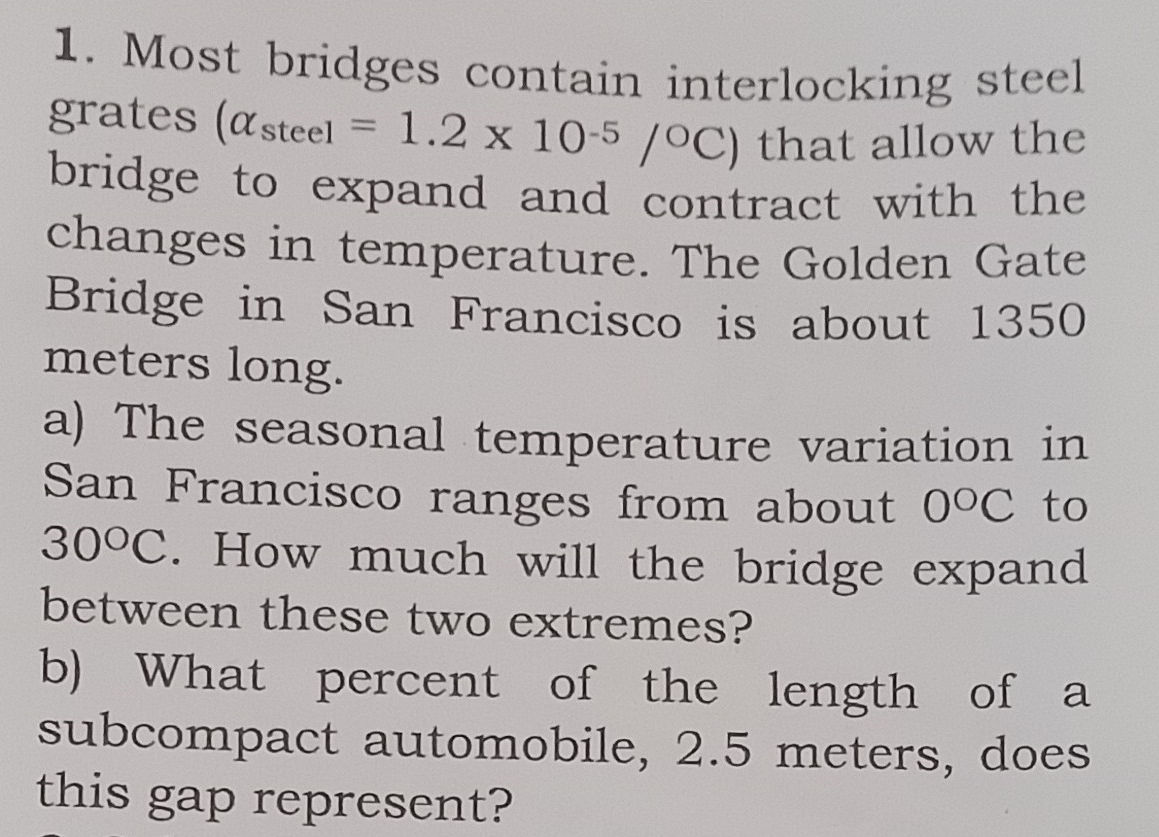 1. Most bridges contain interlocking steel | StudyX